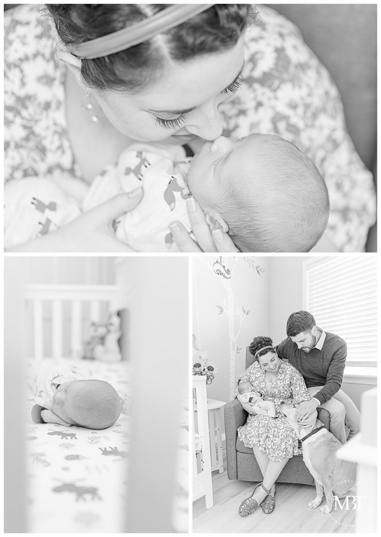 Northern Virginia Lifestyle Newborn Photos in Fall - TuBelle Photography