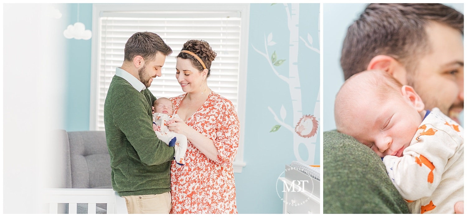 Northern Virginia Lifestyle Newborn Photos in Fall - TuBelle Photography