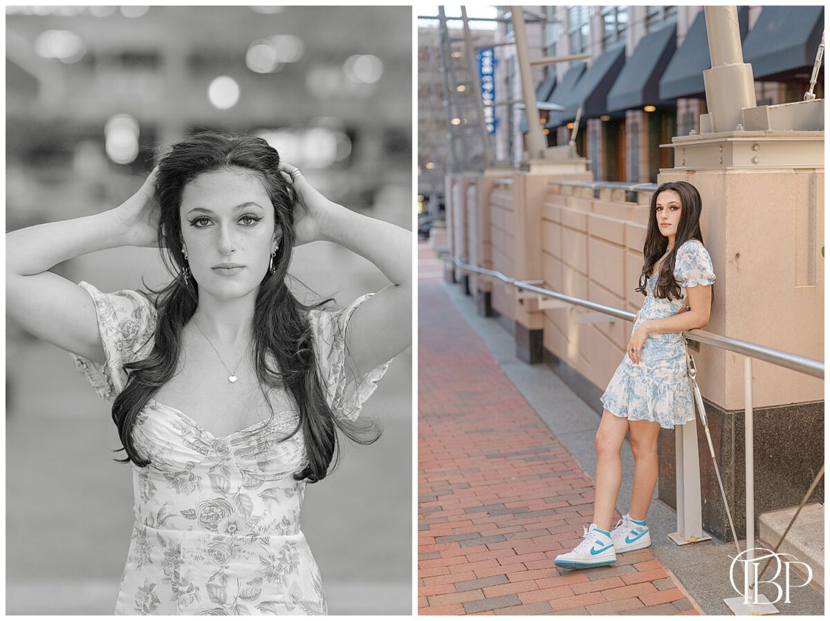 Edgy Senior Pictures In Downtown Reston, VA - TuBelle Photography